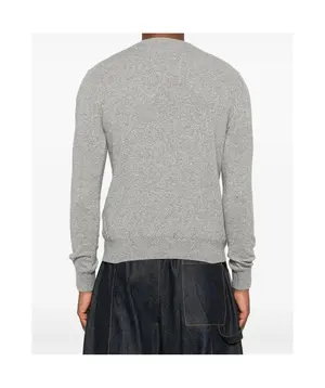 Play Comme Des Garcon Logo Patch Crewneck Cardigan