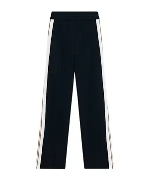AUTRY Striped Wide-leg Pants - Navy