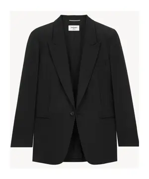 Saint Laurent Wool Chin Jacket - Black