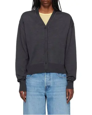 Jacquemus Logo Embroidered V-neck Cardigan