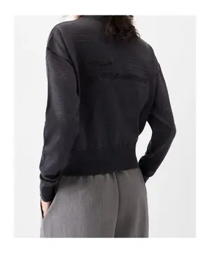 Jacquemus Logo Embroidered V-neck Cardigan