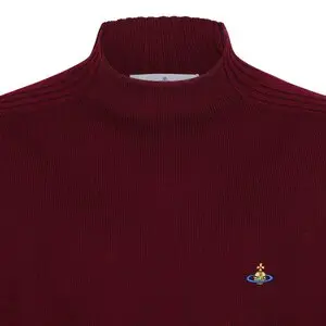 VIVIENNE WESTWOOD Orb Embroidered Fisherman Jumper - Brown