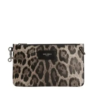 Dolce & Gabbana Leopard Print Toiletry Bag - Multicolor