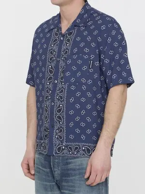 Palm Angels Paisley Printed Bowling Shirt