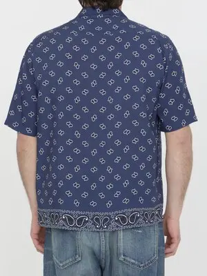 Palm Angels Paisley Printed Bowling Shirt