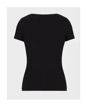 EA7 Logo Short-sleeve T-shirt - Black