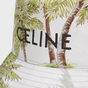 Celine Cotton Gabardine Bucket Hat