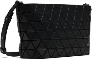 Issey Miyake Crystal Matte Zip-up Shoulder Bag - Black