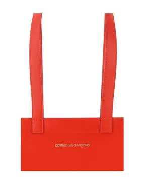 Comme Des Garçons Logo Tote Bag - Red