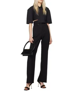 Jacquemus Wide Leg Pleated Trousers