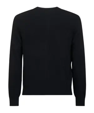 Play Comme Des Garcon Heart-patch Knitted Cardigan - Black