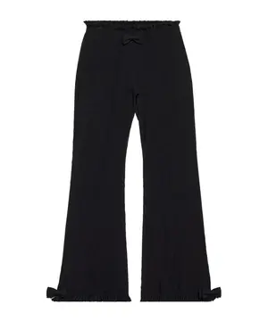 Balenciaga Flared Capri Pants With Bb Jacquard Logo