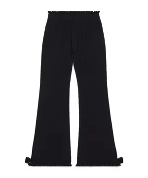 Balenciaga Flared Capri Pants With Bb Jacquard Logo