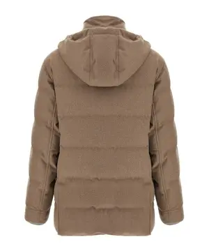 Brunello Cucinelli Zip-up Hooded Jacket - Brown