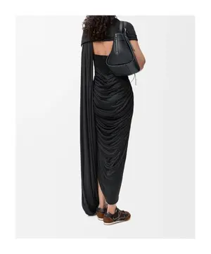 Loewe Gathered Draped Sleeveless Dress