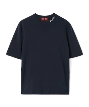 Gucci Logo Intarsia Knit T-shirt - Blue