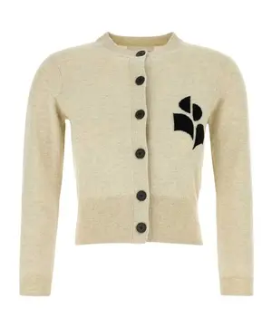 Isabel Marant Étoile Newton Logo Cardigan - Nude
