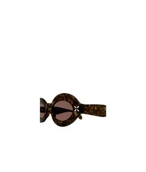 Alaïa Oval Frame Sunglasses - Brown