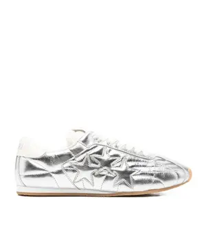 Amiri Pacific Football Slim Lace-up Sneakers - Silve
