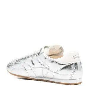 Amiri Pacific Football Slim Lace-up Sneakers - Silve