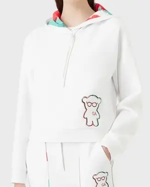 Emporio Armani Logo Print Hoodie