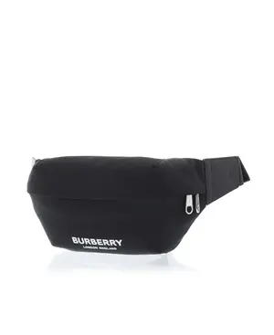Burberry Logo Printed Zipped Belt Bag