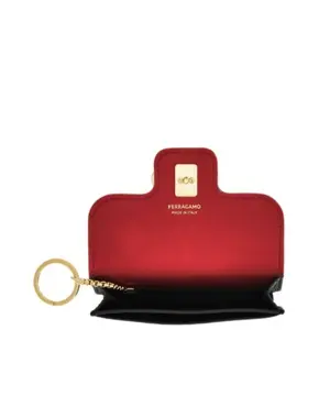 FERRAGAMO Gancini Key Holder - Black