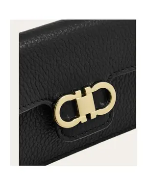 FERRAGAMO Gancini Key Holder - Black