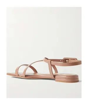 GIANVITO ROSSI Tokio Open-toe Flat Sandals - Brown