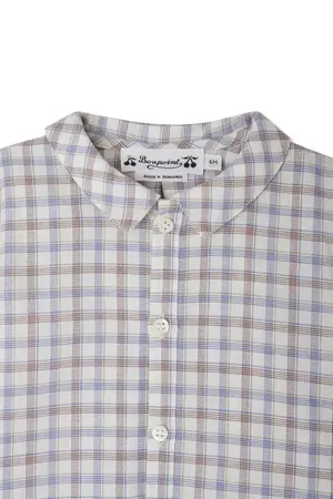 Bonpoint Plaid Long Sleeve Shirt