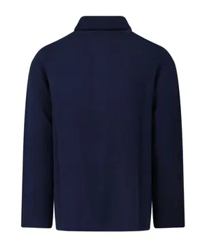 LARDINI Mesh Construction Long-sleeved Jacket