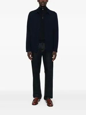 LARDINI Mesh Construction Long-sleeved Jacket