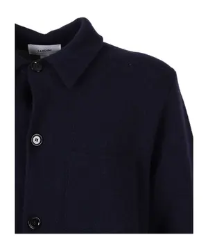 LARDINI Mesh Construction Long-sleeved Jacket