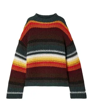 Khaite Yanis Jumper In Striped Knit - Multi-color