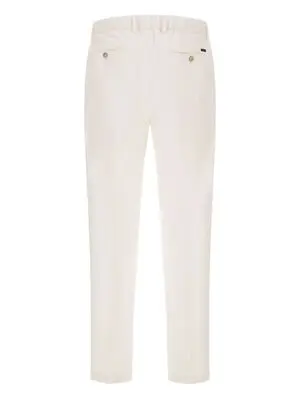Herno Pleated Drawstring Trousers - White