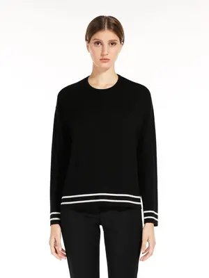 Max Mara Wool Sweater With Stripe Details