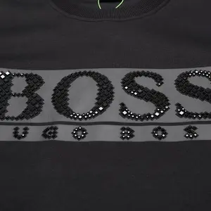 Hugo Boss Embellished Logo Crew Neck Sweatshirt