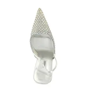 LE SILLA Gilda Embellished Mesh Slingback Pumps