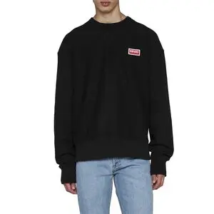Kenzo Embroidered Logo Crewneck Sweatshirt - Black