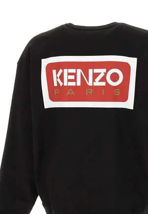 Kenzo Embroidered Logo Crewneck Sweatshirt - Black
