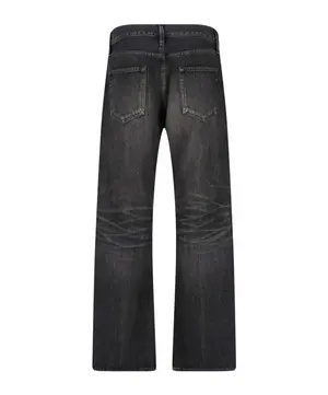 Fear Of God Straight-leg Distressed Jeans - Black