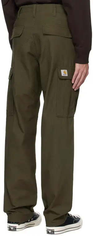 Carhartt Work In Progress Straight Leg Logo Patch Cargo Pants