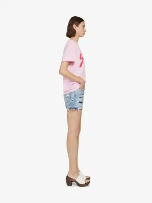 Givenchy Mini Distressed Denim Shorts