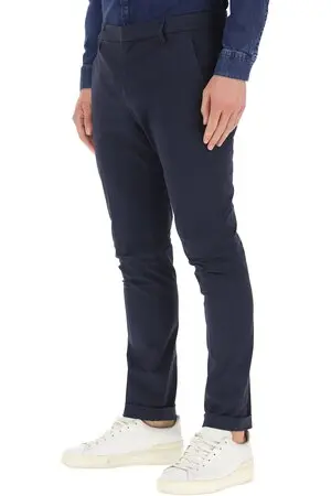 DONDUP Mid-rise Straight Leg Trousers - Black