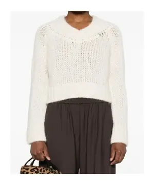 Ermanno Scervino V-neck Cropped Sweater