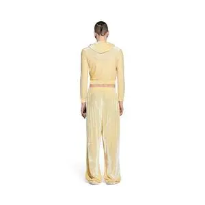 Balenciaga Velvet-effect Elastic Waist Trousers