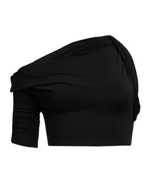 Jacquemus Draped Knot Detail Asymmetrical Top