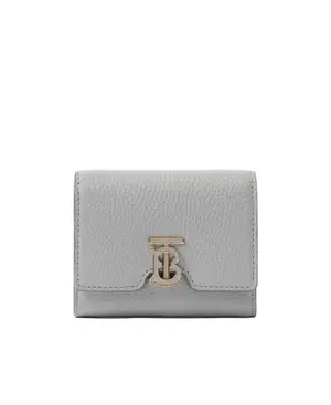 Burberry Grainy Leather Wallet - Gray