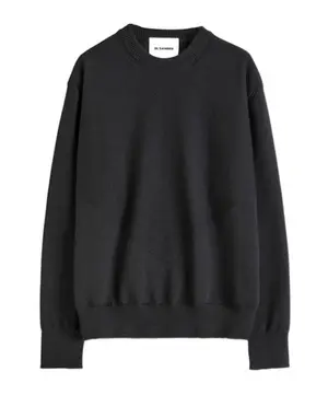 JIL SANDER Crewneck Long-sleeve Jumper - Black