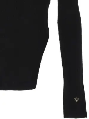 ANIYE BY Off-shoulder Ribbed Knit Long-sleeved Bodysuit